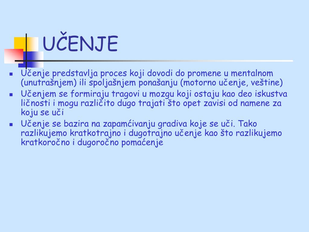 PPT - U Č ENJE PowerPoint Presentation, free download - ID:3377560