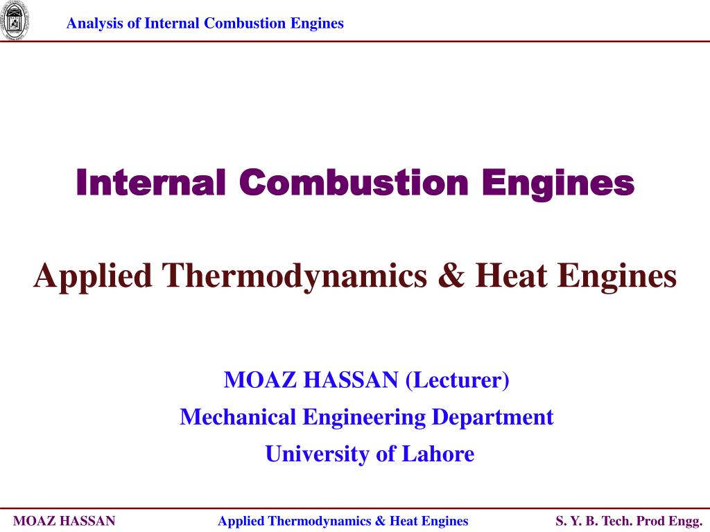 PPT - Internal Combustion Engines PowerPoint Presentation, free ...