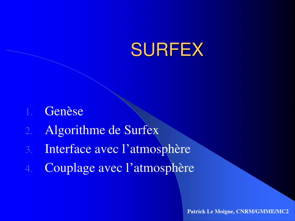 PPT - SURFEX PowerPoint Presentation, free download - ID:3380143