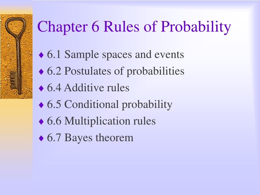 PPT - Chapter 6 Rules of Probability PowerPoint Presentation, free ...