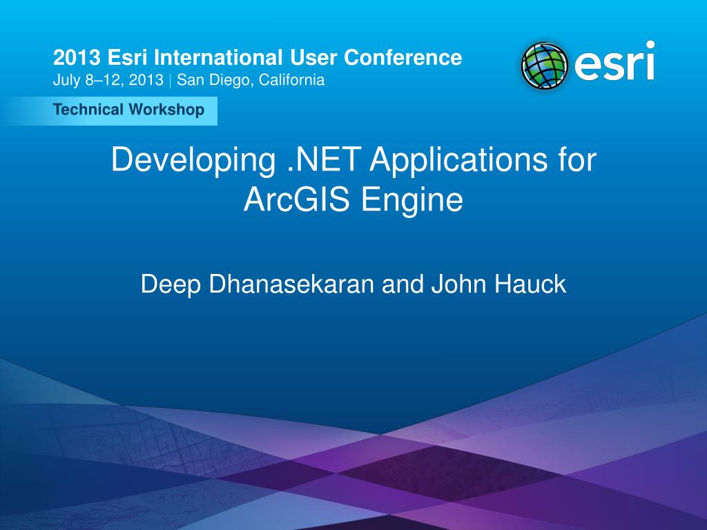 PPT - Developing .NET Applications for ArcGIS Engine PowerPoint ...