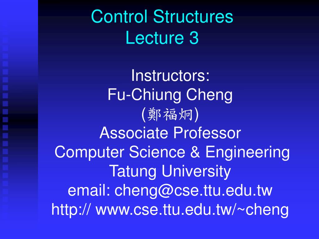 PPT - Control Structures Lecture 3 PowerPoint Presentation, free ...