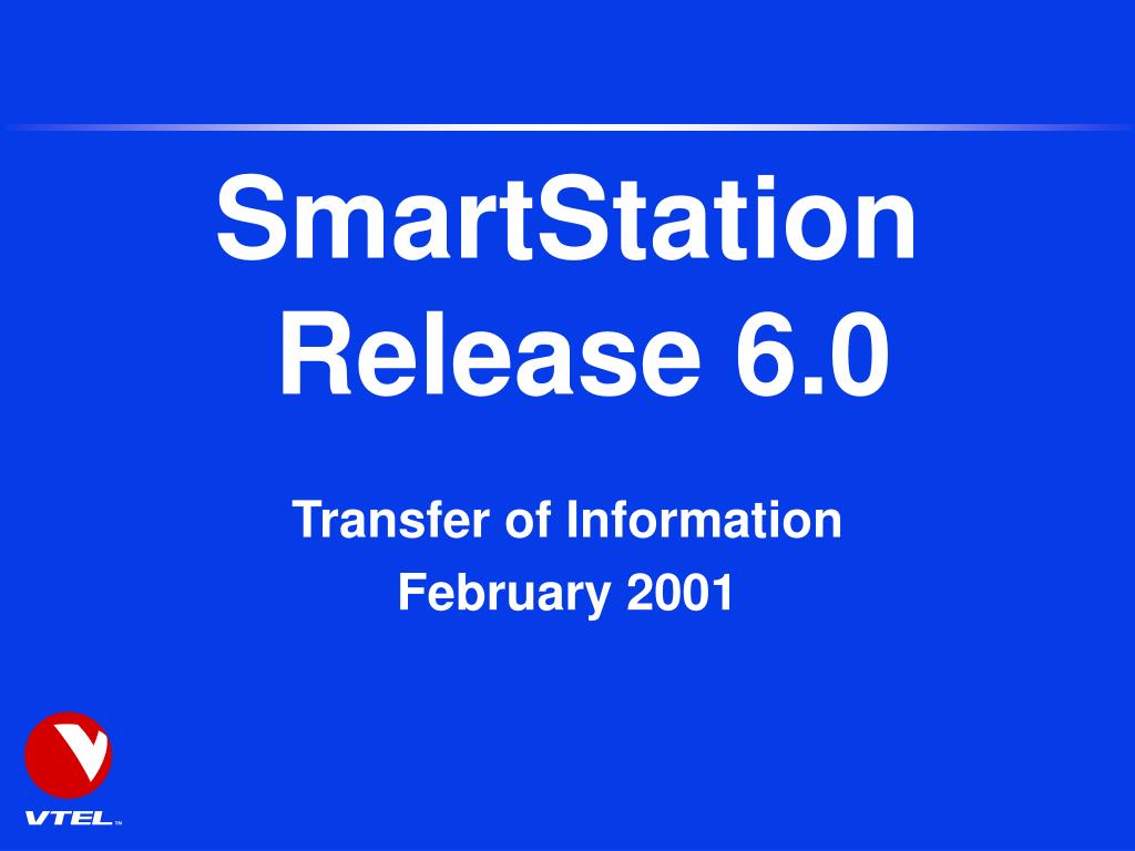 PPT - SmartStation Release 6.0 PowerPoint Presentation, free download ...