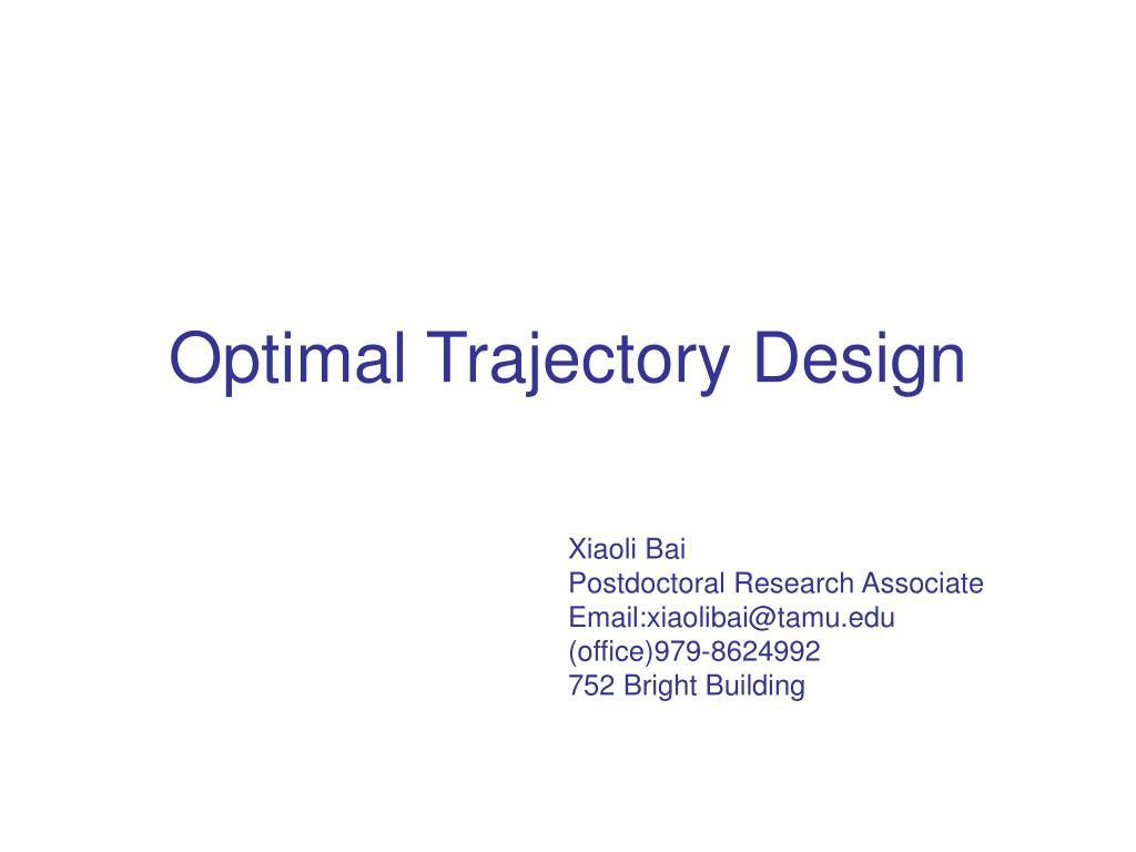 PPT - Optimal Trajectory Design PowerPoint Presentation, free download ...