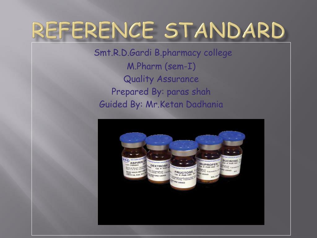 PPT - REFERENCE STANDARD PowerPoint Presentation, free download - ID ...