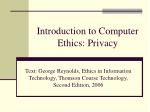 PPT - Introduction to Computer Ethics PowerPoint Presentation, free ...