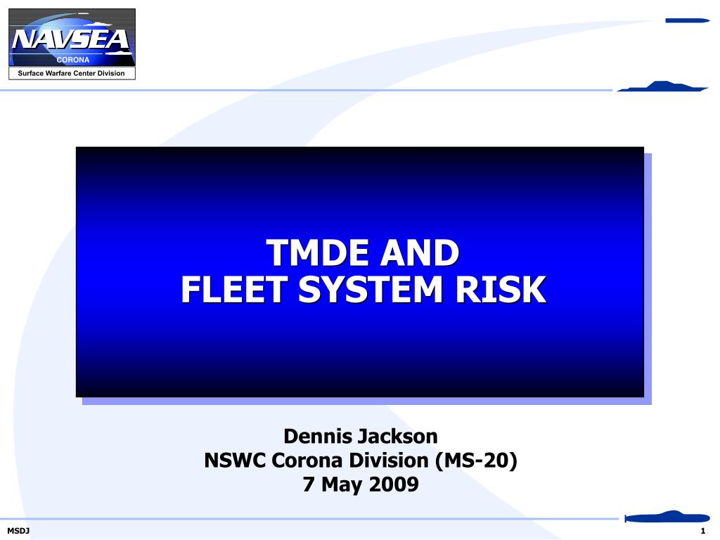PPT - TMDE AND FLEET SYSTEM RISK PowerPoint Presentation, free download ...