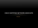 PPT - CISCO CERTIFIED NETWORK ASSOCIATE (CCNA) PowerPoint Presentation ...