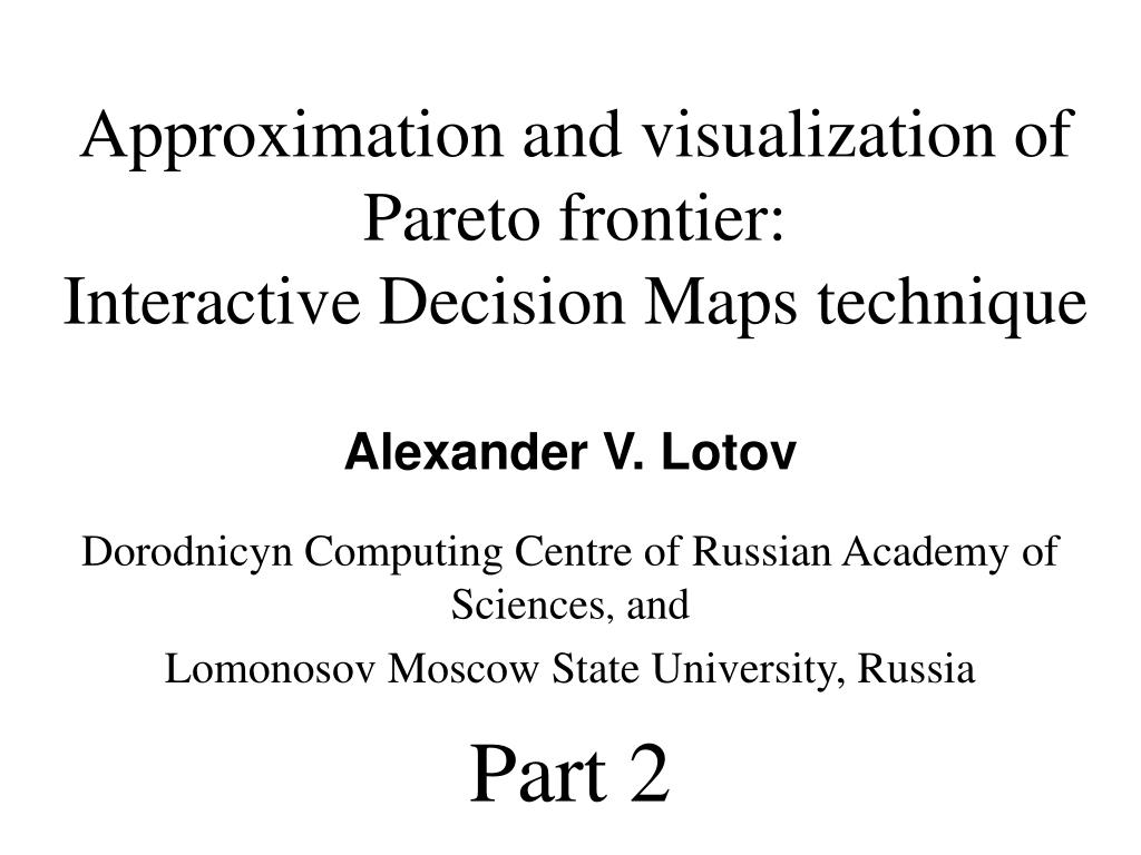 PPT - Interactive Decision Maps for Approximation and Visualization of ...