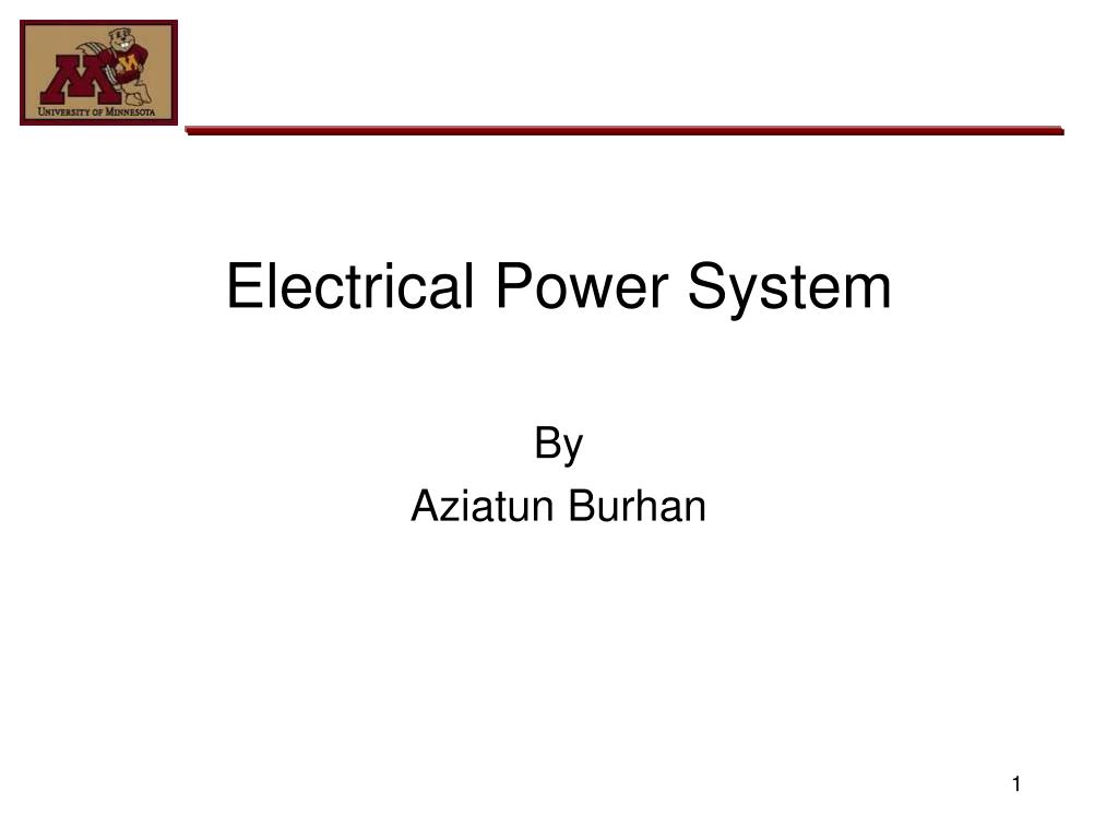 PPT - Electrical Power System PowerPoint Presentation, free download ...