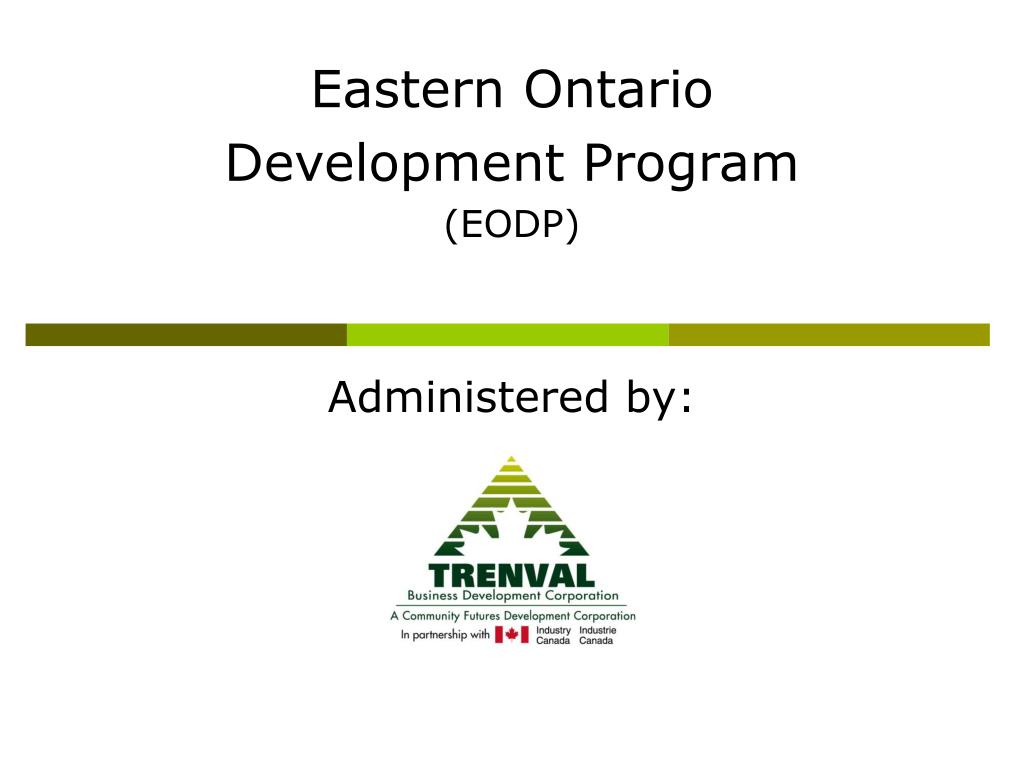 PPT - Eastern Ontario Development Program (EODP) - Empowering Rural ...