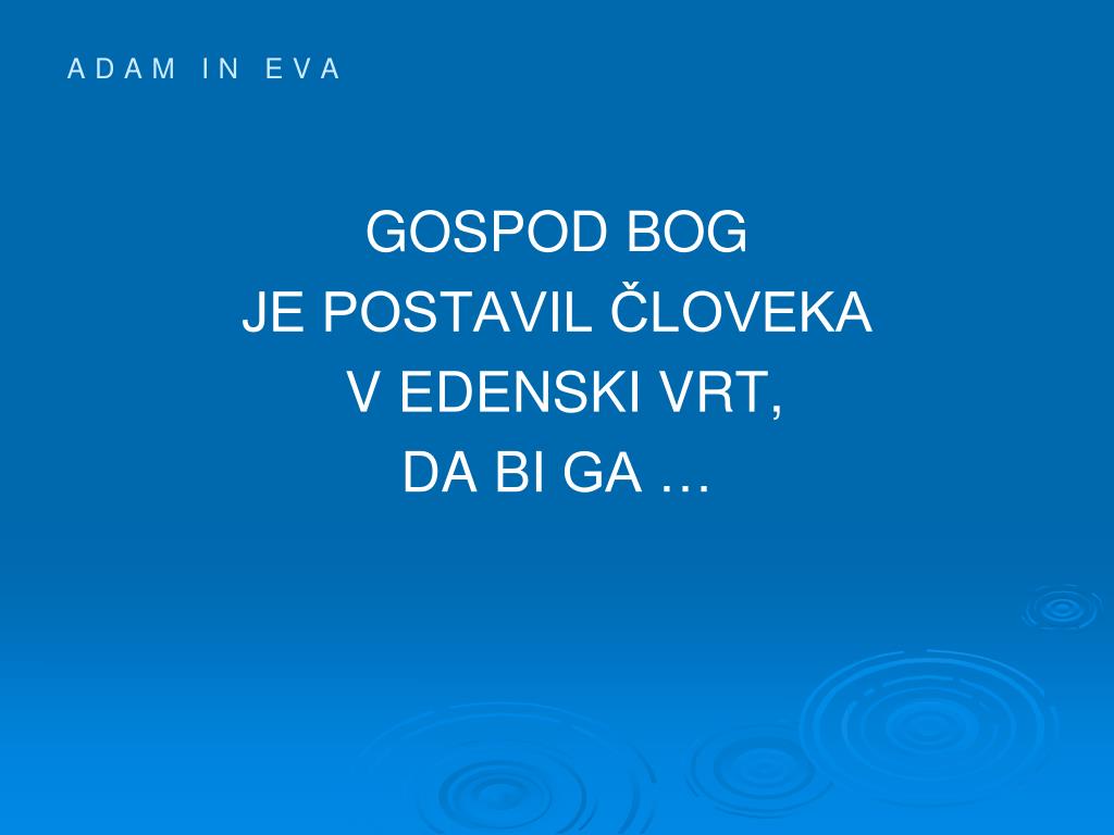 PPT - ADAM IN EVA PowerPoint Presentation, free download - ID:3391617