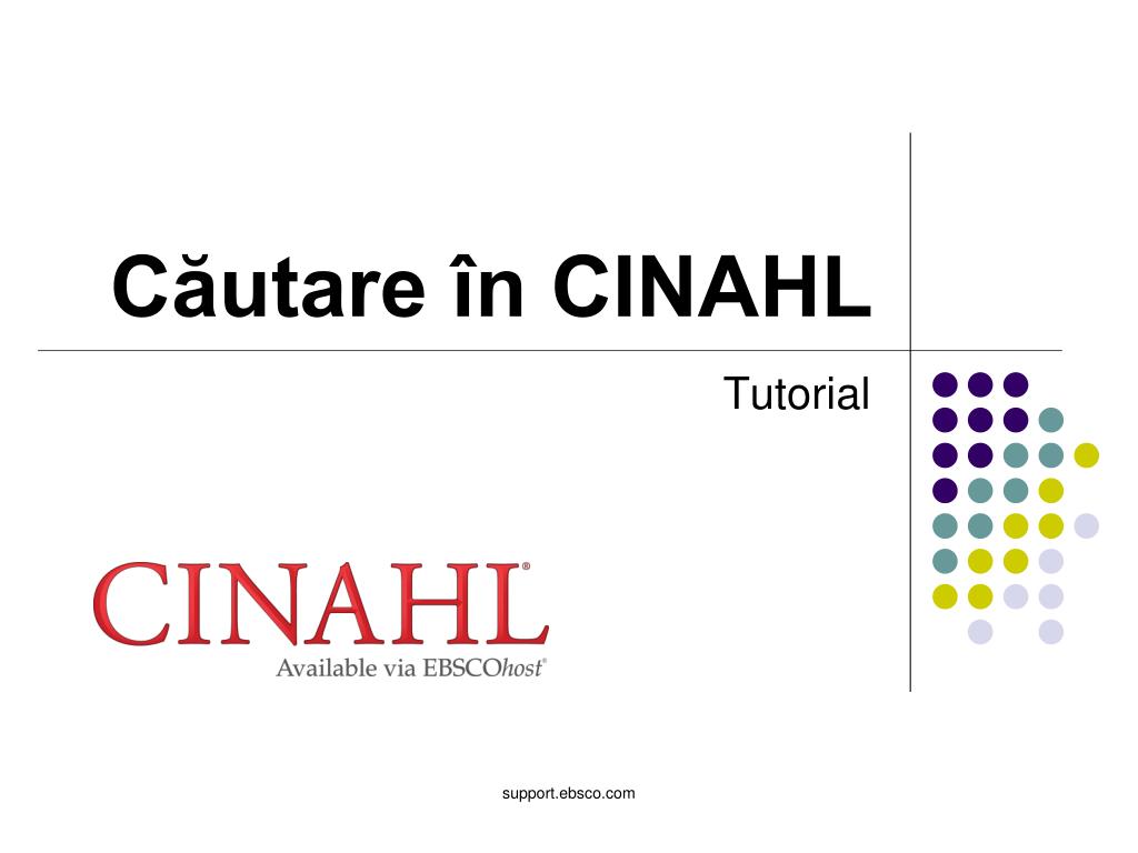 PPT - Căutare în CINAHL PowerPoint Presentation, free download - ID:3392651