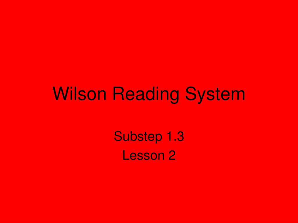 PPT - Wilson Reading System PowerPoint Presentation, free download - ID ...