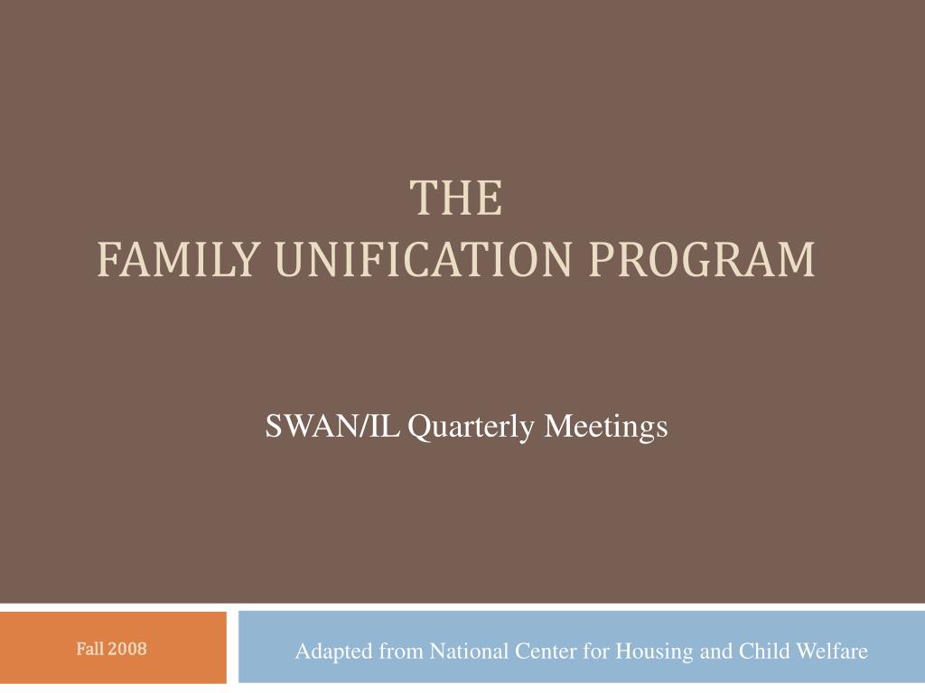 PPT - The Family Unification Program PowerPoint Presentation, free ...