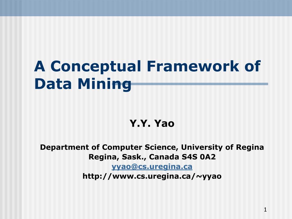 PPT - Conceptual Framework of Data Mining: A Study on Philosophical ...
