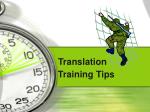 PPT - Translation PowerPoint Presentation, free download - ID:1600434