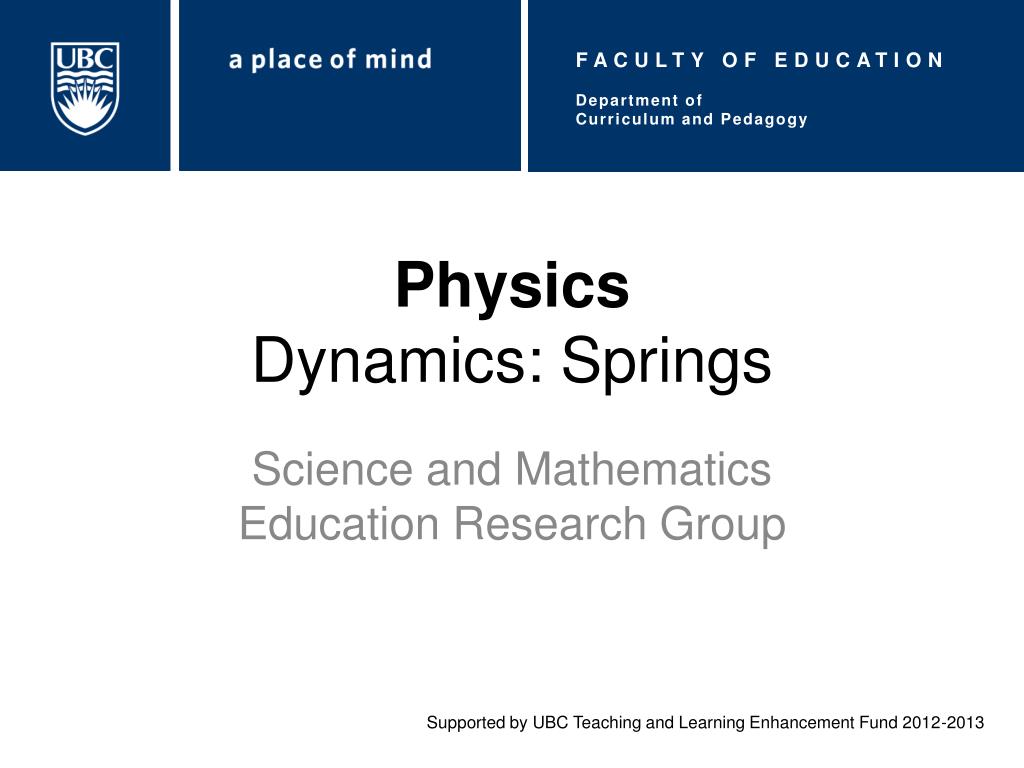 PPT - Physics Dynamics: Springs PowerPoint Presentation, free download ...