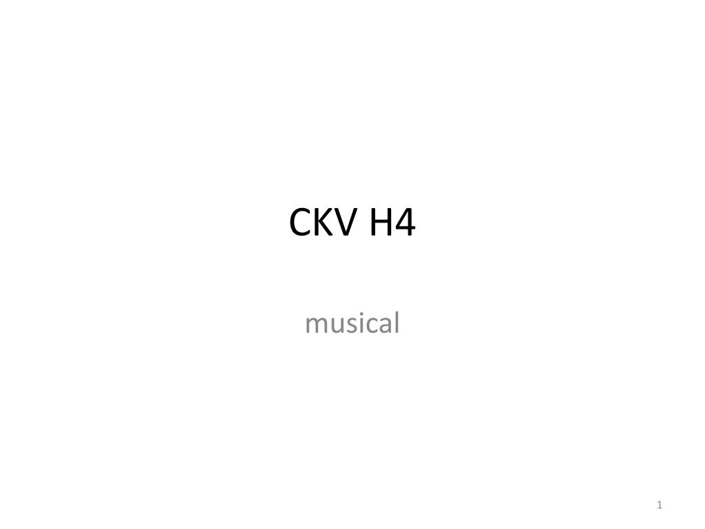 PPT - CKV H4 PowerPoint Presentation, free download - ID:3408677