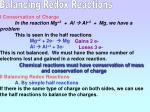 PPT - Electrochemistry Lesson 5 Balancing Half Reactions PowerPoint ...
