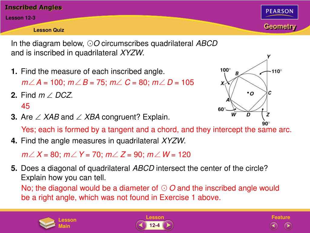 PPT - Inscribed Angles PowerPoint Presentation, free download - ID:3412642