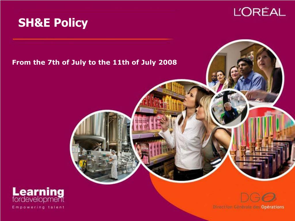 PPT - SH&E Policy PowerPoint Presentation, free download - ID:3413786