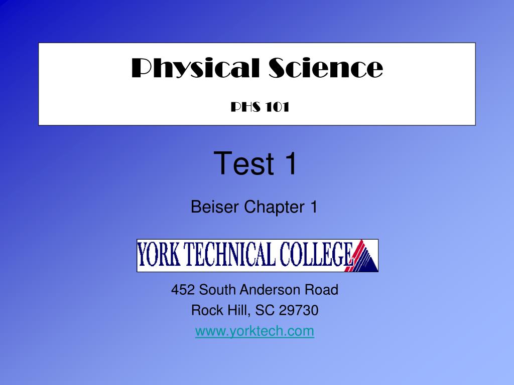 PPT - Test 1 PowerPoint Presentation, free download - ID:3414714