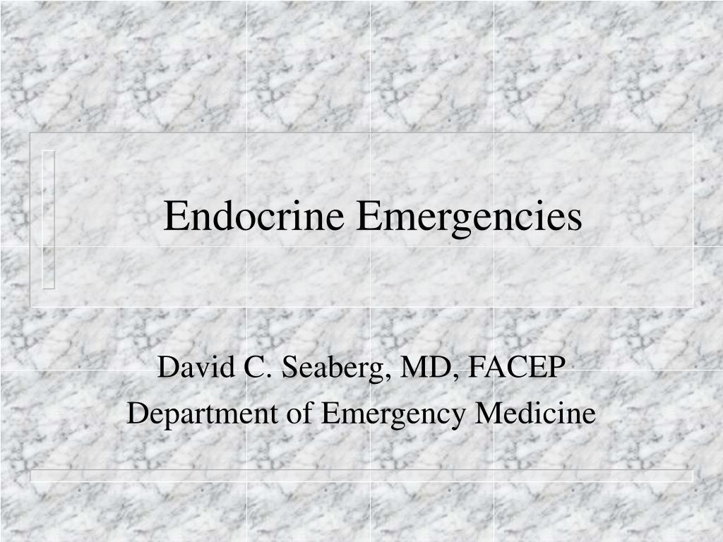 PPT - Endocrine Emergencies PowerPoint Presentation, free download - ID ...