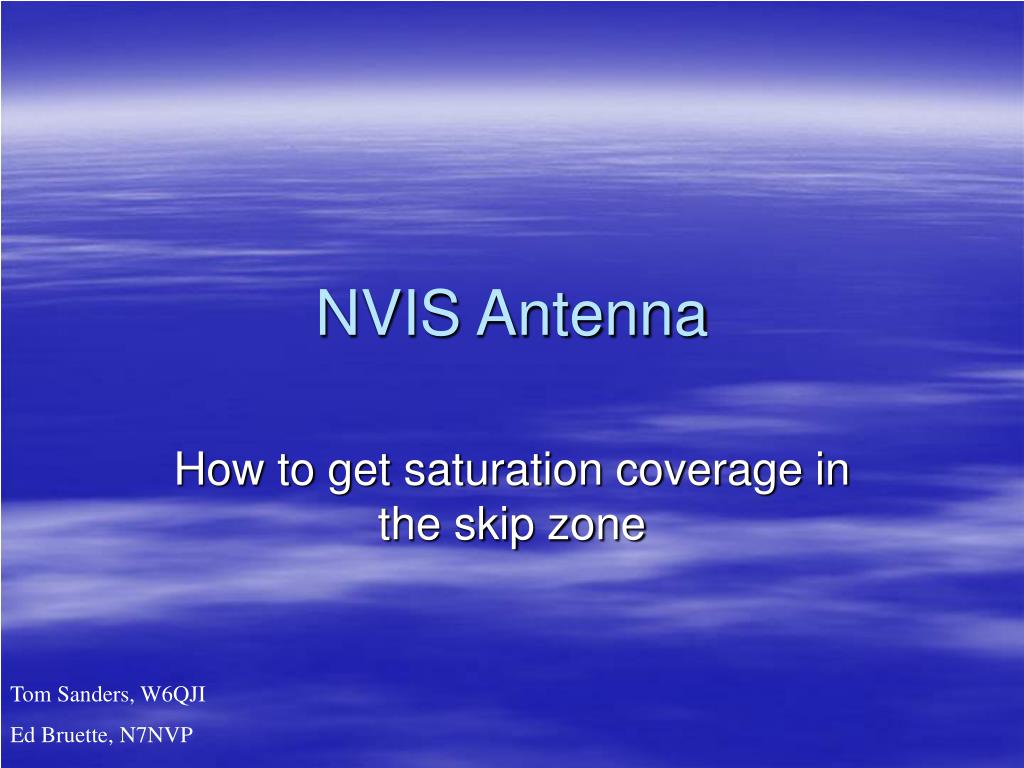 PPT - NVIS Antenna PowerPoint Presentation, free download - ID:3416767