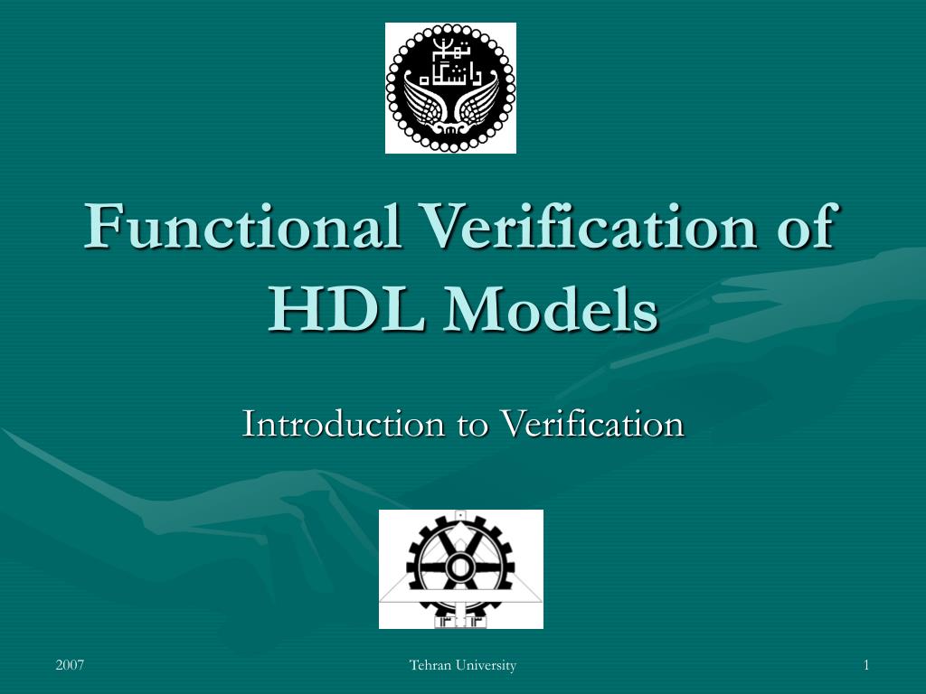 PPT - Functional Verification of HDL Models PowerPoint Presentation ...