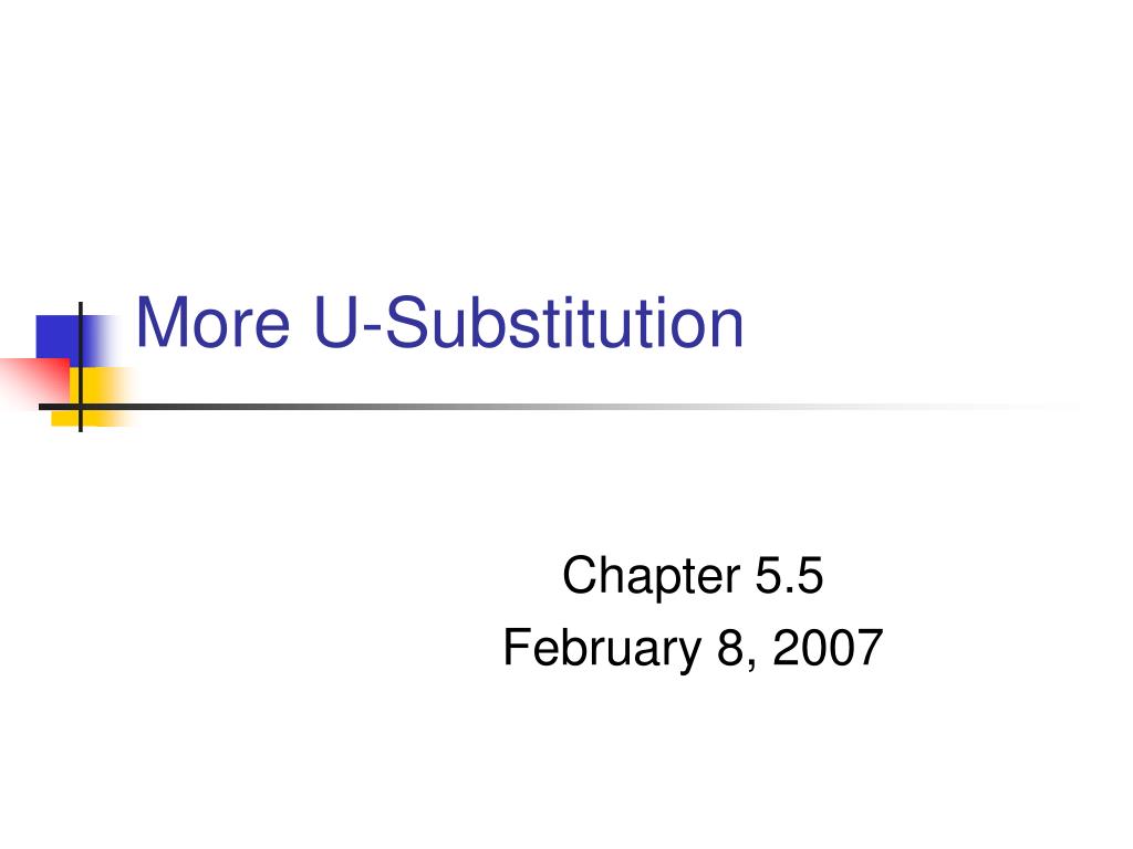 PPT - More U-Substitution PowerPoint Presentation, free download - ID ...