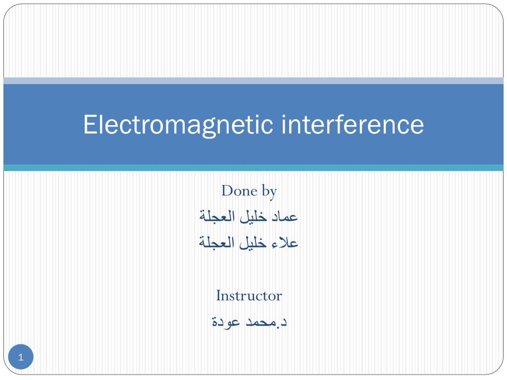 PPT - Electromagnetic interference PowerPoint Presentation, free ...