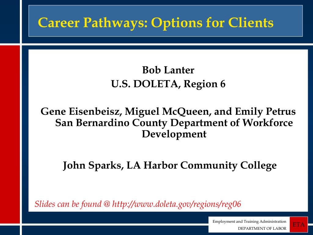 PPT - Career Pathways: Options for Clients PowerPoint Presentation ...