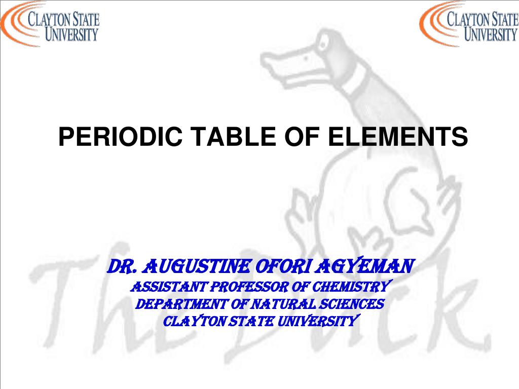 PPT - PERIODIC TABLE OF ELEMENTS PowerPoint Presentation, free download ...