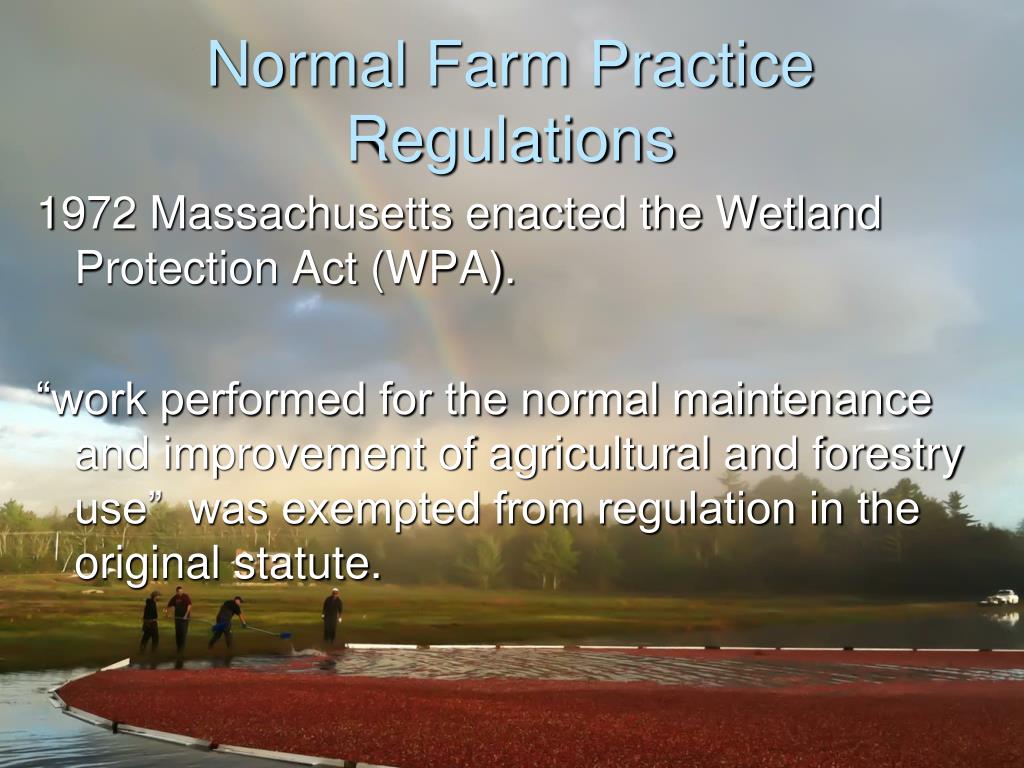PPT - Normal Farm Practice Regulations PowerPoint Presentation, free ...