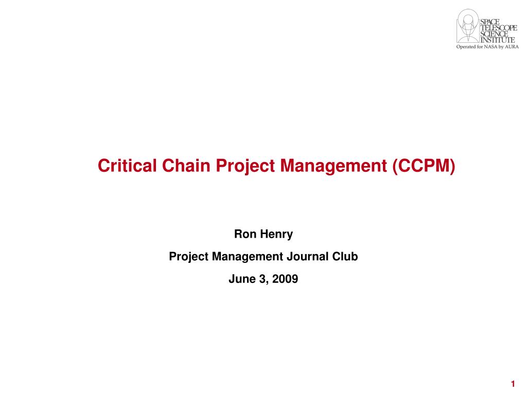 PPT - Critical Chain Project Management (CCPM) PowerPoint Presentation ...