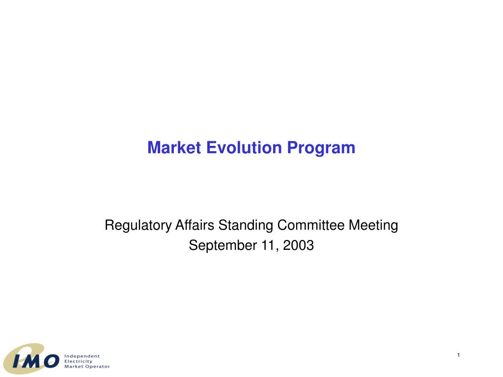 PPT - Market Evolution Program PowerPoint Presentation, free download ...