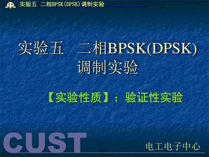 PPT - 实验五 二相 BPSK(DPSK) 调制实验 PowerPoint Presentation - ID:3423839