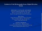 PPT - Synthesis of Unit Hydrographs for Texas Watersheds PowerPoint ...