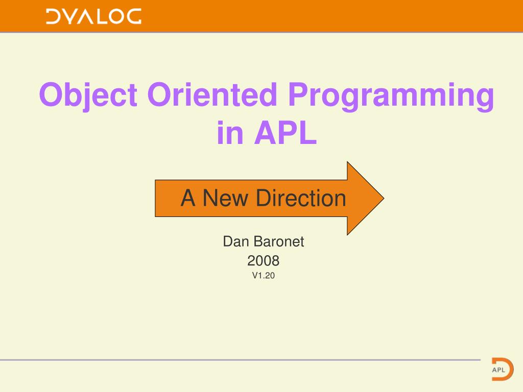 PPT - Object Oriented Programming in APL PowerPoint Presentation, free ...