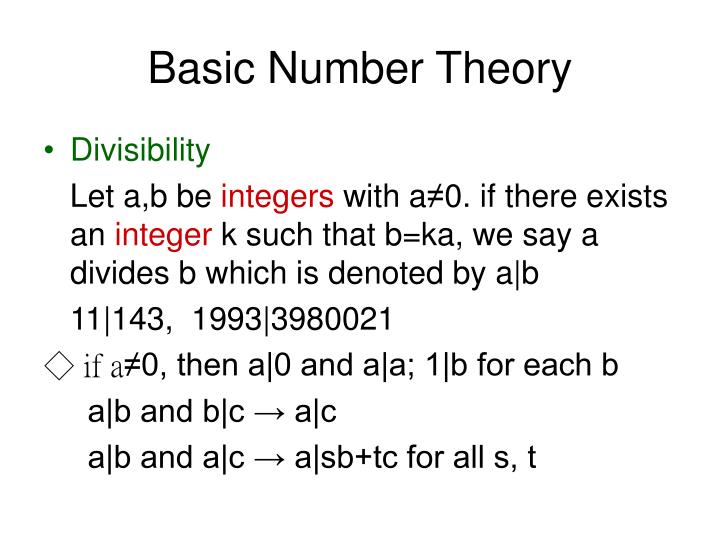 PPT Basic Number Theory PowerPoint Presentation Free Download ID PPT Basic Number Theory PowerPoint Presentation Free Download ID