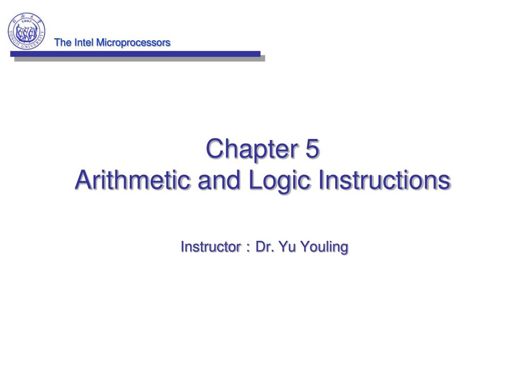 PPT - Chapter 5 Arithmetic and Logic Instructions PowerPoint Presentation - ID:3428089