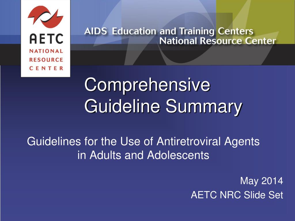 PPT - Comprehensive Guideline Summary PowerPoint Presentation, free ...