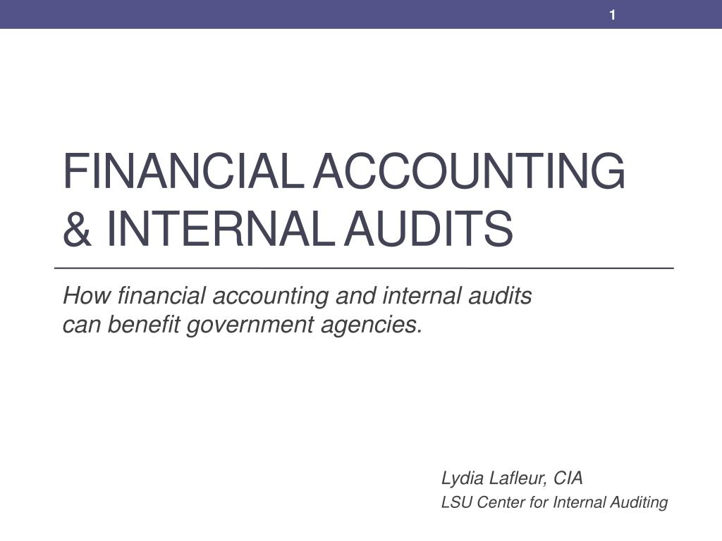 PPT - Financial Accounting & Internal Audits PowerPoint Presentation ...
