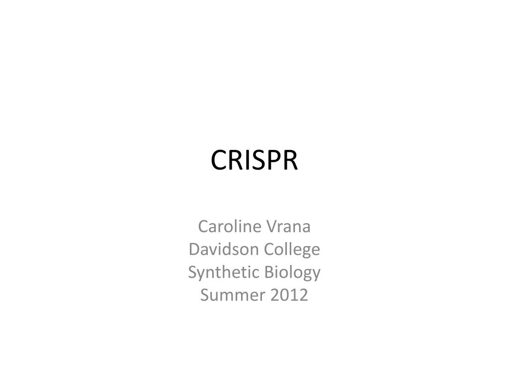 PPT - CRISPR PowerPoint Presentation, free download - ID:3435395