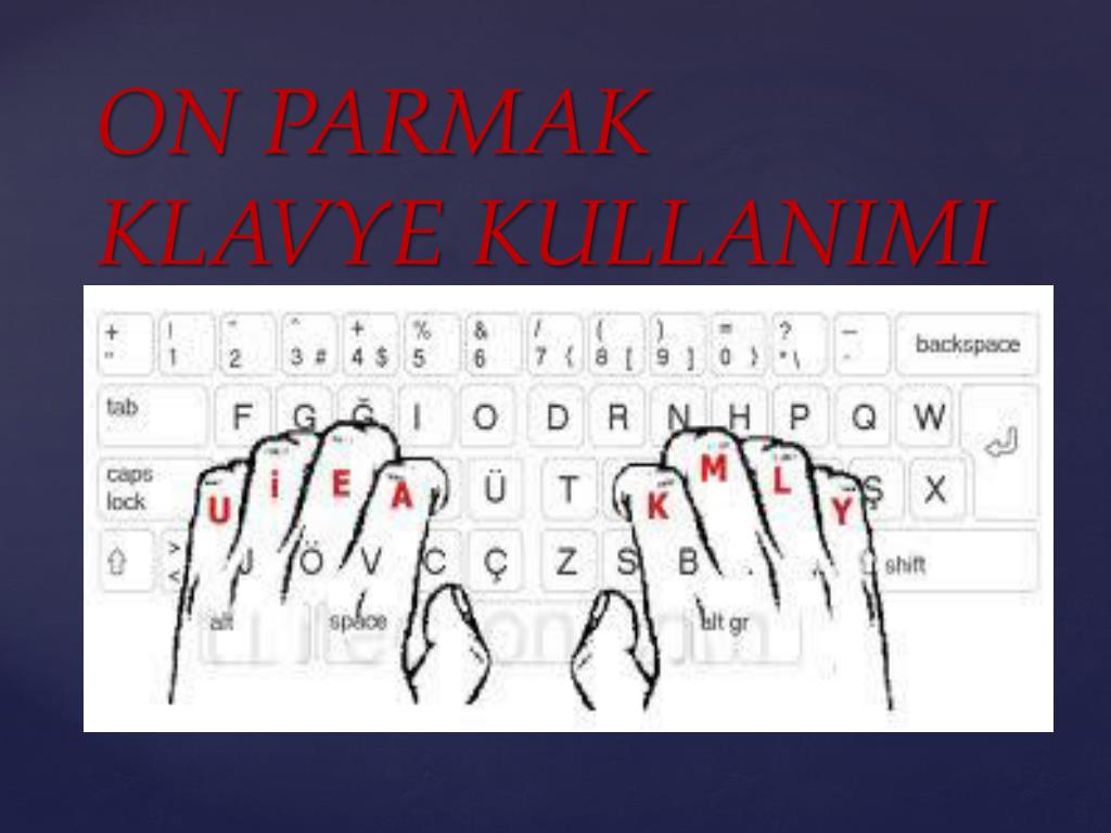 PPT - ON PARMAK KLAVYE KULLANIMI PowerPoint Presentation, free download - ID:3436067