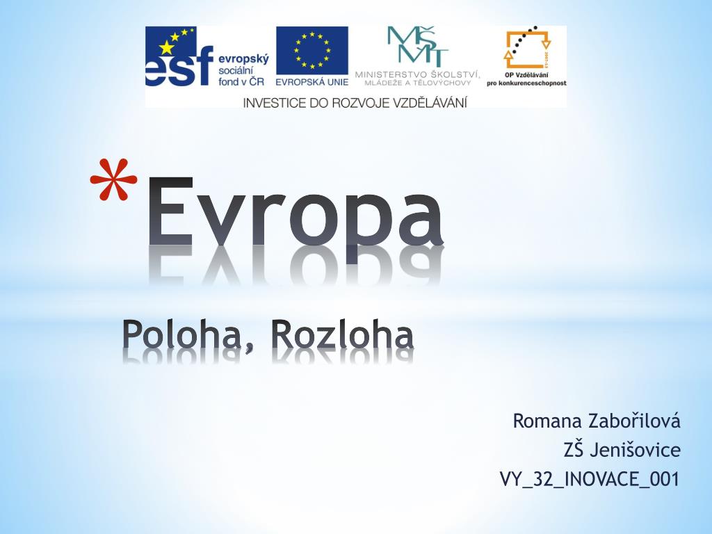 PPT - Evropa Poloha, Rozloha PowerPoint Presentation, free download ...