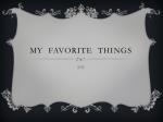PPT - My Favorite Things PowerPoint Presentation, free download - ID ...