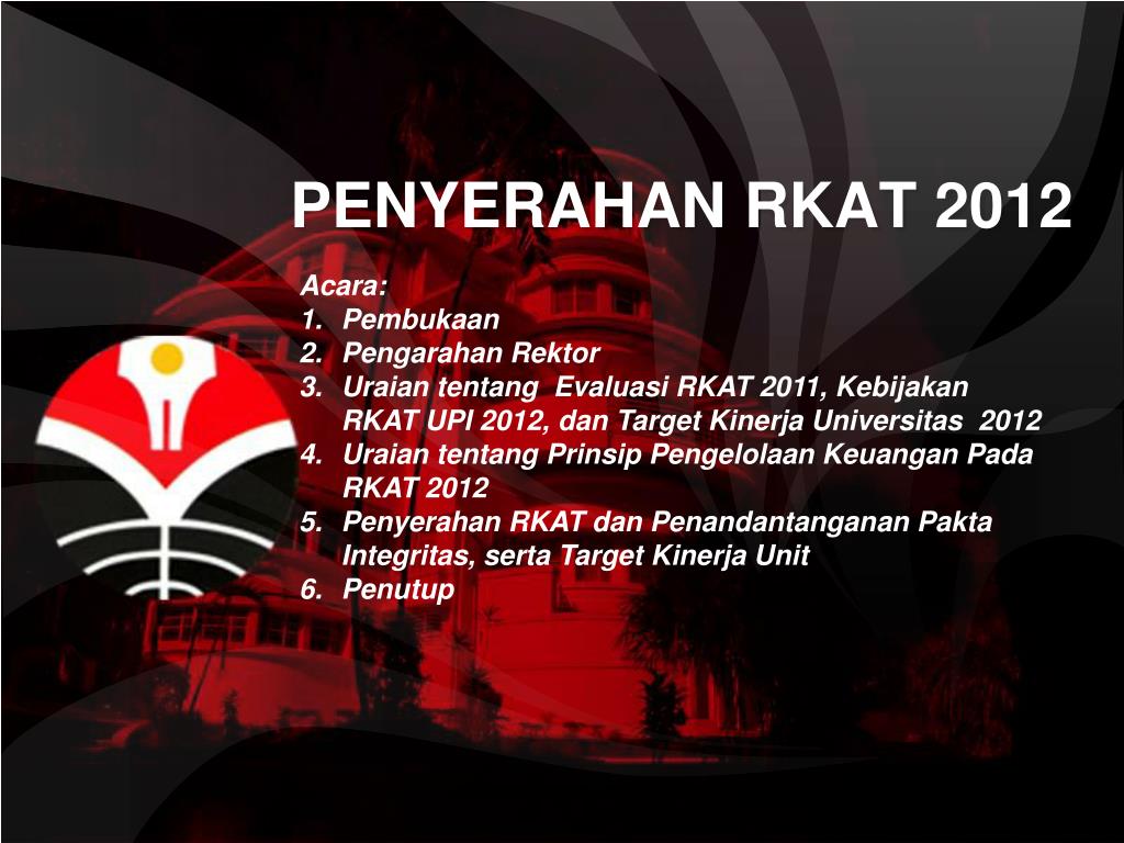 PPT - PENYERAHAN RKAT 2012 PowerPoint Presentation, free download - ID ...