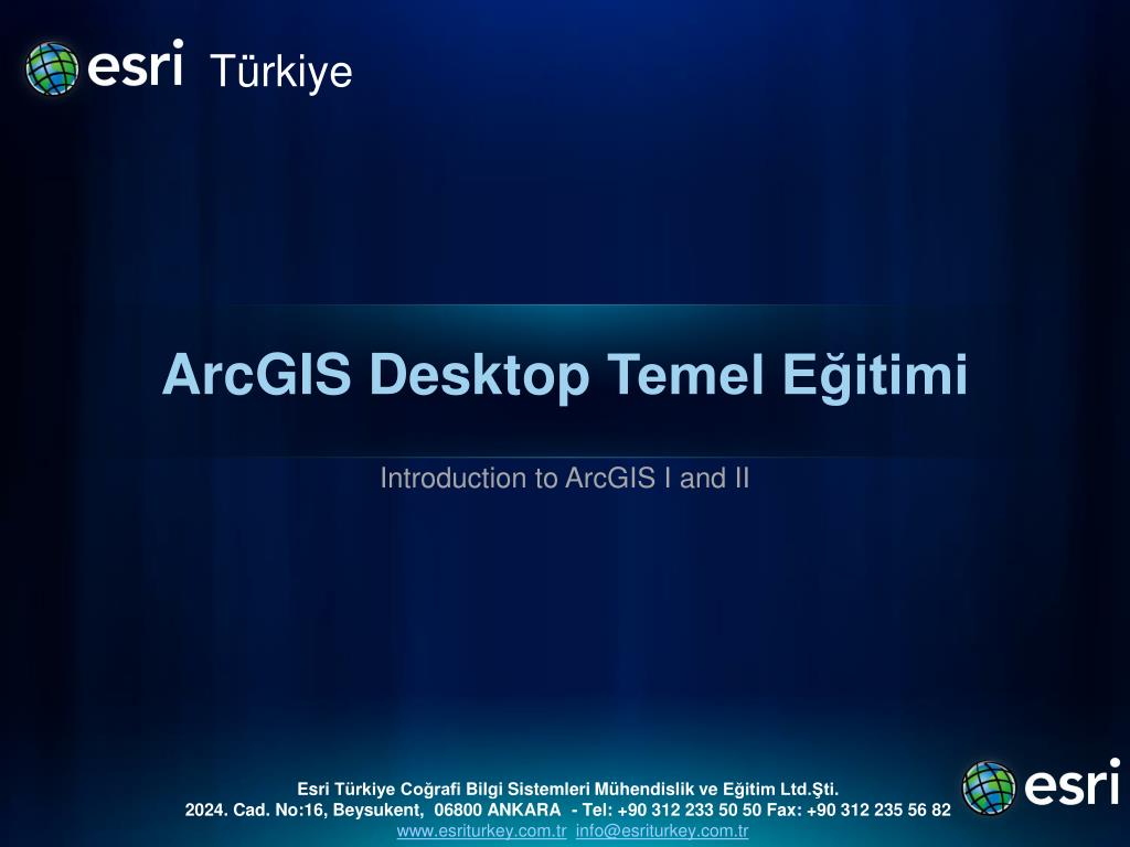 PPT - ArcGIS Desktop Temel Eğitimi PowerPoint Presentation, free ...
